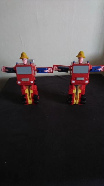 FIREMAN SAM CONVERTIBLE Jupiter Fire Engine Transformer Action Figure X ...