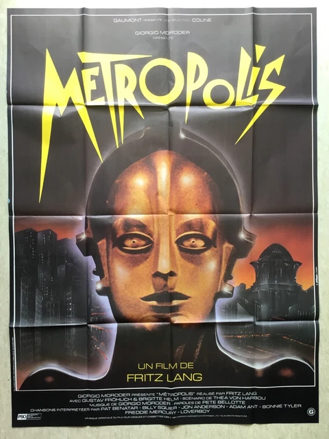 METROPOLIS / AFFICHE originale cinéma 1984 / Original Grande French ...