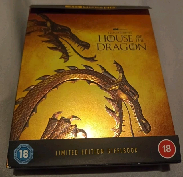 HOUSE OF THE Dragon: First Season 1 - 4K UltraHD Blu-ray Steelbook Box ...