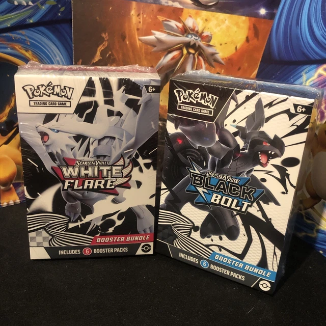 POKÉMON TCG BLACK Bolt & White Flare Booster Bundles X2 (12 Packs) £68. ...