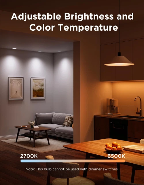 GOVEE BR30 SMART Light Bulbs, Works with Matter, Alexa and Google ...