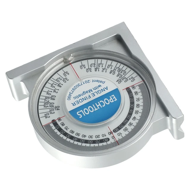 OUTILS INCLINÉ NIVEAU Mètre Protractor Niveau Incliné 100g 95x95x30mm ...