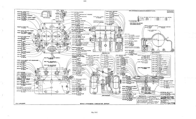 PRATT & WHITNEY R-985 Jr R-1340 Wasp BLUEPRINTS DETAIL DRAWINGS ...