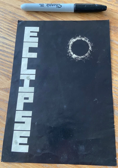 ECLIPSE PT 1. A5 Rave Flyer. 30/3/91. Dj Sasha. Unknown Location. Look ...