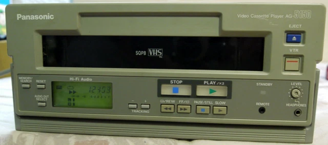 PANASONIC AG-5150-EG PROFESSIONAL portable VHS-Videoplayer PAL im Top ...