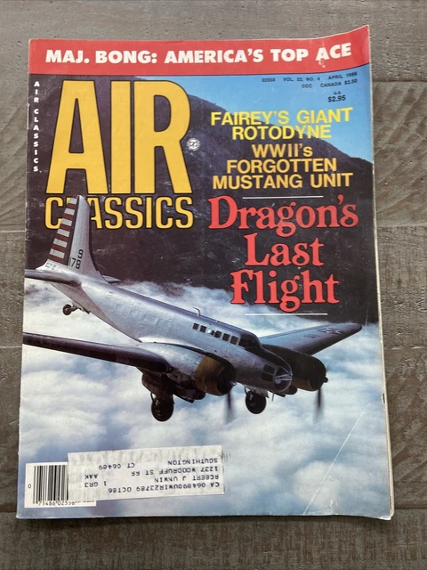 AIR CLASSICS MAGAZINE Military Aircraft April 1986 Dragon's Last Flight ...