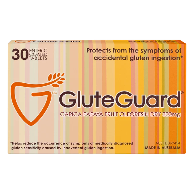 GLUTEGUARD 30 ENTERIC Coated Tablets Gluten Ingestion Sensitivity Glute ...