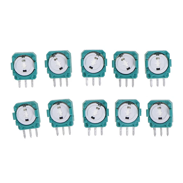 10PC 3D ANALOG Joystick Potentiometer 3 Pin Sensor Module Replacement ...