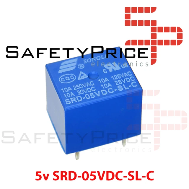 RELAY 5V 10A SRD-05VDC-SL-C PCB solder surface power relay REF740 £1.38 ...