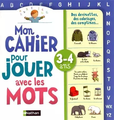 MON CAHIER POUR jouer avec les mots: 3-4 ans, Muriel Servadio-Martin ...
