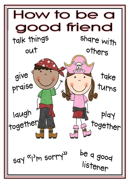 A4 POSTER SIGN Educational EYFS Children Kids Childminders Be A Good ...