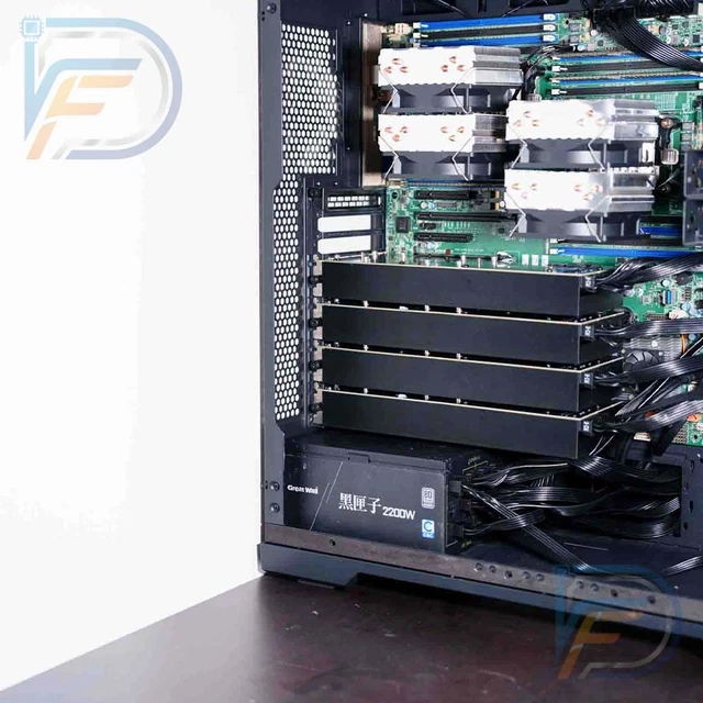 4× NVIDIA V100 32GB GPU AI Server Supermicro Dual CPU 44C88T 2200W Deep ...