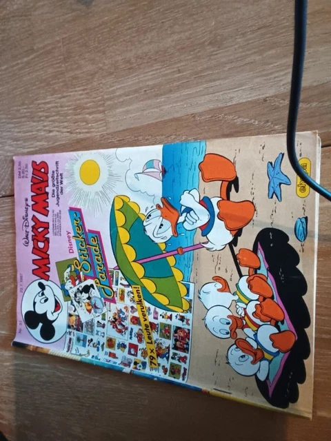 WALT DISNEY MICKY Maus Sticker-Parade Nr. 31 1987 Abenteuer Zeitschrift ...