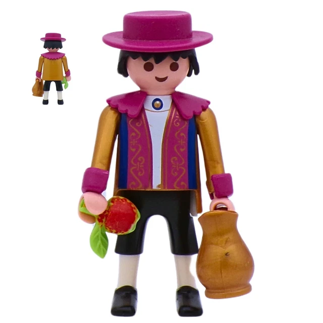 PLAYMOBIL FIGURINE HOMME violet pot pomme médiéval pirate lâche EUR 5 ...