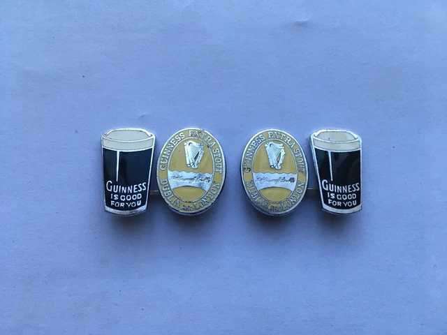 C1950S-60S ERA GUINNESS EXTRA STOUT DUBLIN&LONDON ENAMEL GLASS&LABEL ...