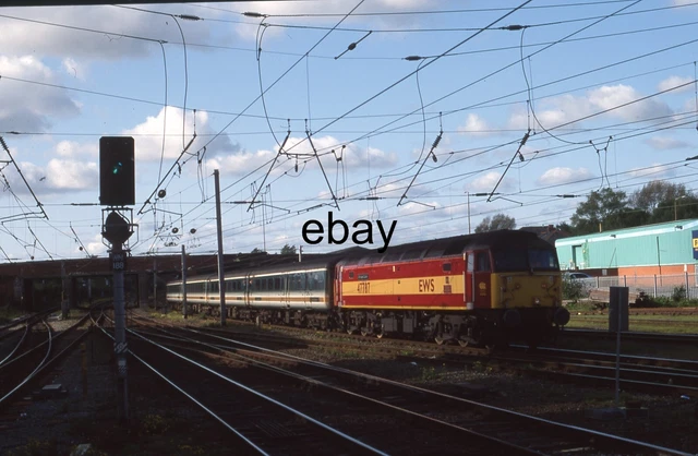 35MM SLIDE - EWS Diesel Electric Class 47. 47787 @ Warrington £2.75 ...