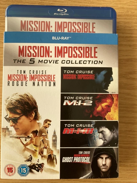 MISSION IMPOSSIBLE 5 Movie Collection 1-5 (BLU-RAY) + Card slipcase * New Sealed EUR 18,68 ...
