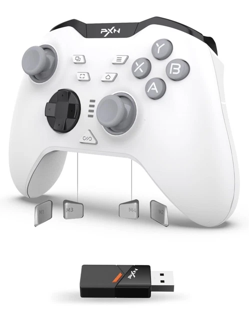 PXN P5 WIRELESS Gaming Controller 2025 - Hall Effect Joystick & Trigger, White £26.00 - PicClick UK