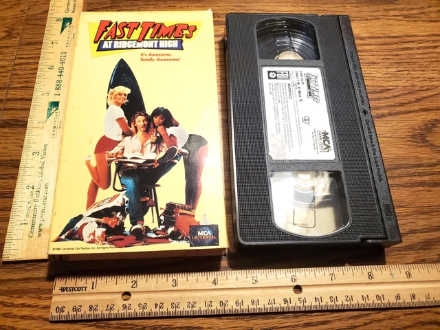 FAST TIMES AT Ridgemont High VHS VCR Tape TESTED WORKS++, EARLY COPY ...