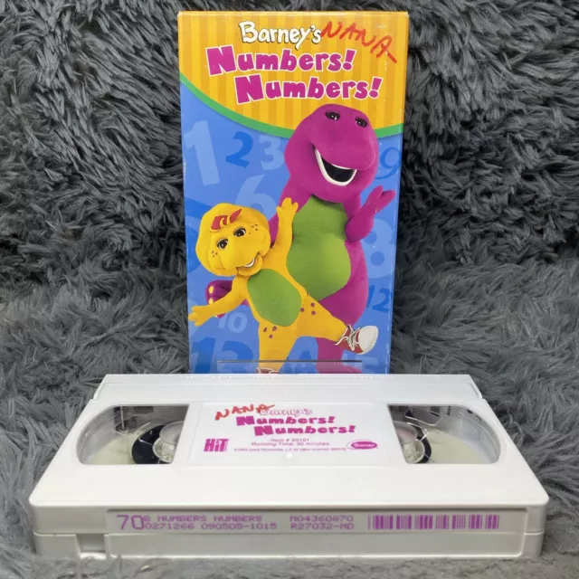 BARNEY NUMBERS! NUMBERS! VHS 2003 HiT Entertainment Barney Home Video ...