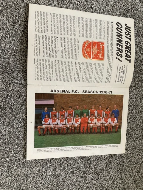 ARSENAL V LIVERPOOL 1971 FA Cup Final Programme. £4.36 - PicClick UK