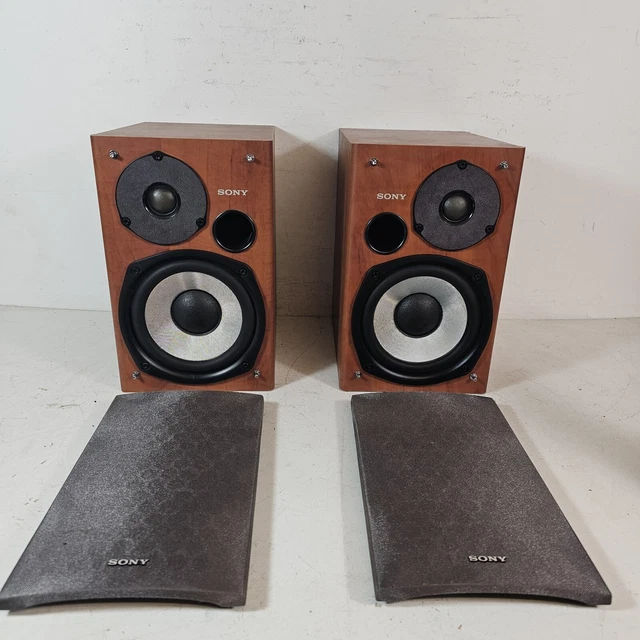 SONY SS-CPX22 HI-FI Stereo 2-Way Bookshelf Speakers 60w 4ohm Tested and ...
