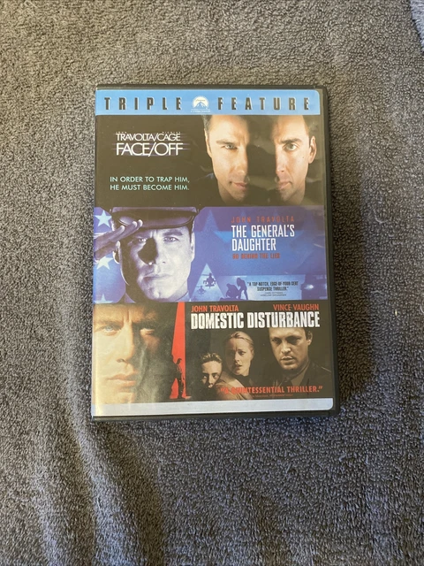 JOHN TRAVOLTA TRIPLE Feature Face Off The General's Daughter / Domestic ...