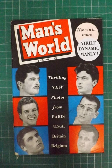 VINTAGE MAN'S WORLD Magazine Classic Male Art Studies 1958 (Gn1501) £14 ...