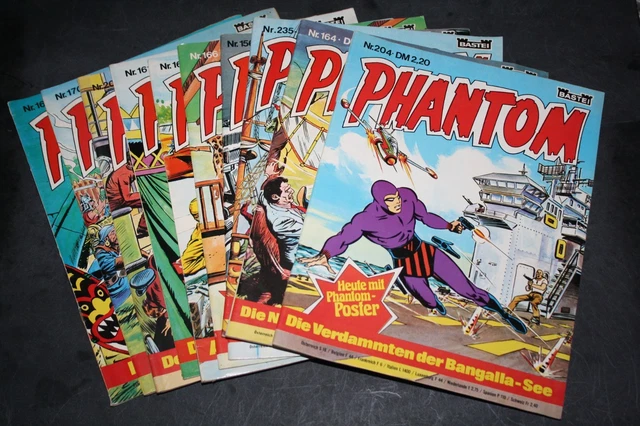 10X PHANTOM (156-235) - Bastei Verlag DE 1970s - Komplett (Poster ...