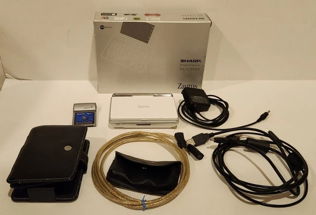 RARE VINTAGE SHARP Zaurus Handheld PDA SL-C3000 Working Complete In Box ...