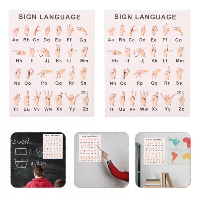 8 SHEETS HAND Gesture Chart Alphabet Wall Decors Sign Language Poster ... 8 SHEETS HAND Gesture Chart Alphabet Wall Decors Sign Language Poster ...