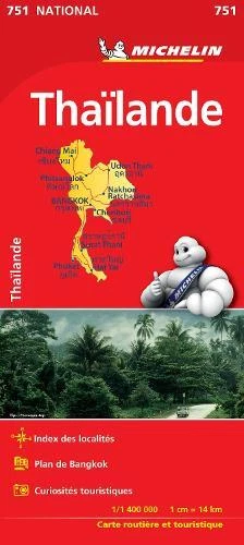 MICHELIN THAILAND - Michelin National Map 751 (Map) (US IMPORT) £9.82 ...