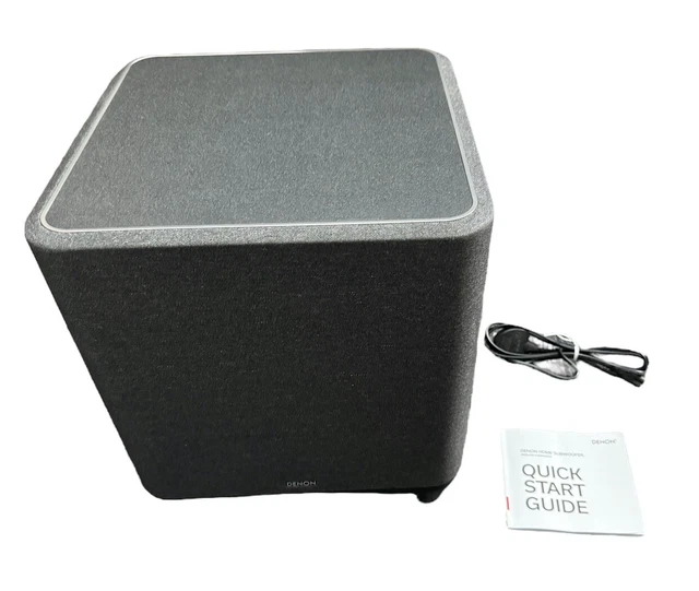 DENON HOME SUBWOOFER 8" Powered Sub in Black with Heos Wireless ...