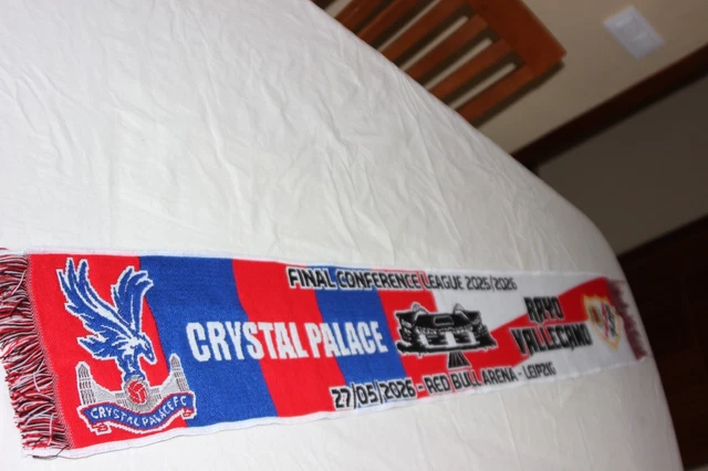 BUFANDA FINAL CONFERENCE LEAGUE 2026 (Leipzig) CRYSTAL PALACE vs RAYO ...