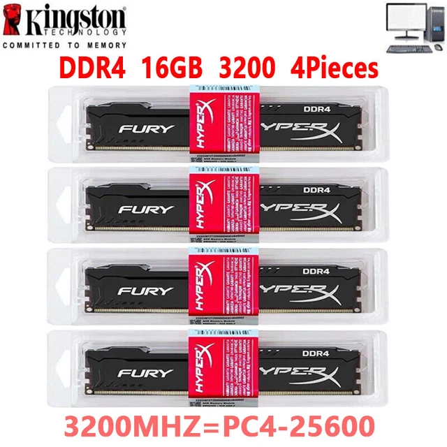 Hyperx Fury Ddr4 64gb 3200 Pc4 25600desktop Ram Memory Dimm 288pin 1 2v