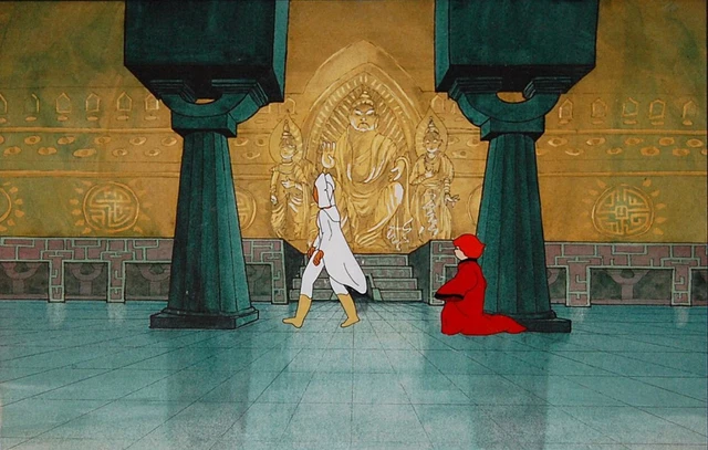 CELLULO ORIGINAL LES MONDES ENGLOUTIS anime cel Maxagaze 1984 EUR 230 ...