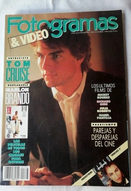 PHOTOGRAMS & VIDEO October 1990 Tom Cruise Marlon Brando Julia Roberts ...