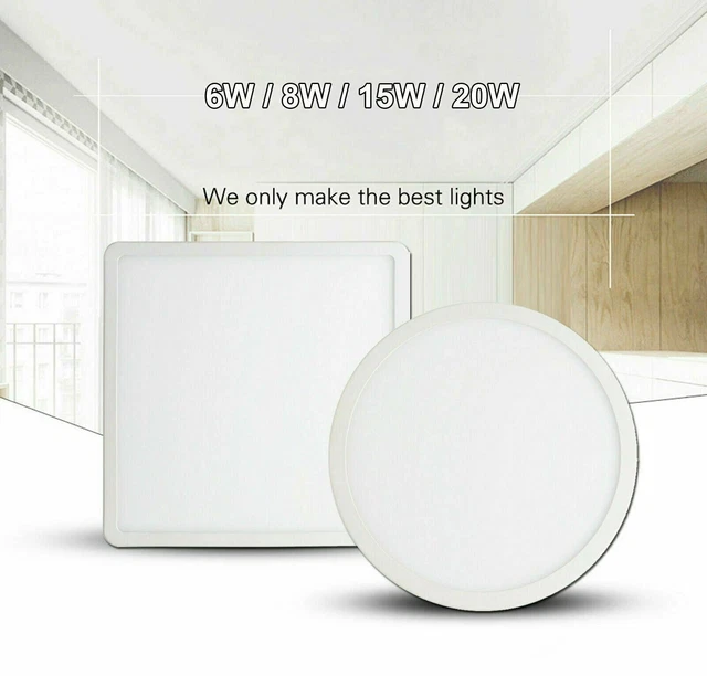 RUND LED PANEL 6/8/15/20W Ultraslim Einbaustrahler Einbau-Spots Einbau ...