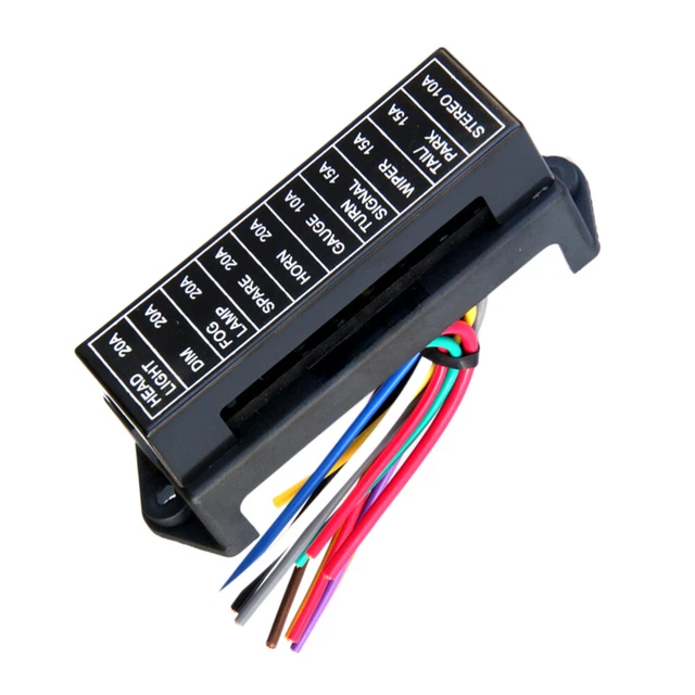 10 -WAY FUSE Board Fuse Storage Box 2 Input Fuse Holder Fuse Holder 10 ...