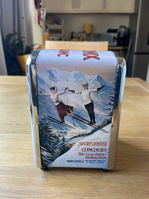 RETRO CHAMONIX MONT-BLANC spring-loaded Napkin Dispenser/Holder - Swiss ...
