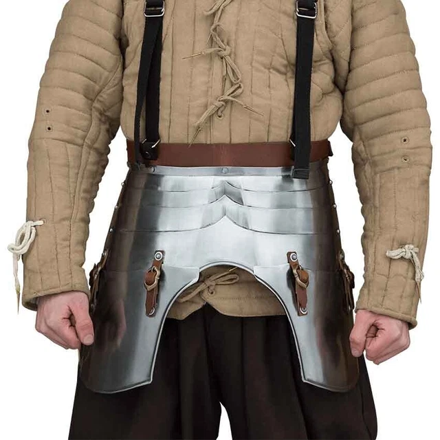 MEDIEVAL IMPERIAL FAULDS and Tassets LARP Medieval Leg Armor Metallic ...