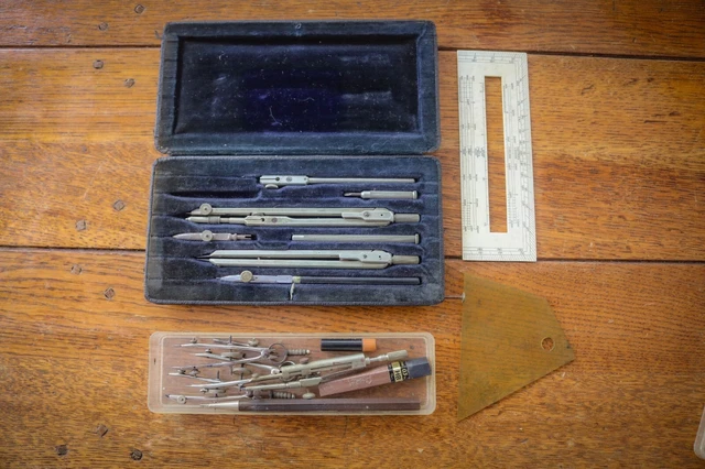 VINTAGE - TECHNICAL Drawing Tools - Draftsman - Engineering - Bundle £7 ...