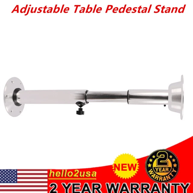 ADJUSTABLE TABLE PEDESTAL Stand Base Telescopic Furniture Leg For RV ...