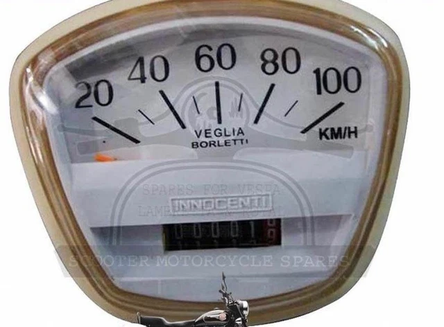 LAMBRETTA SX TV Speedometer 100 Km/h Veglia Italian Thread ECs £25.02 ...