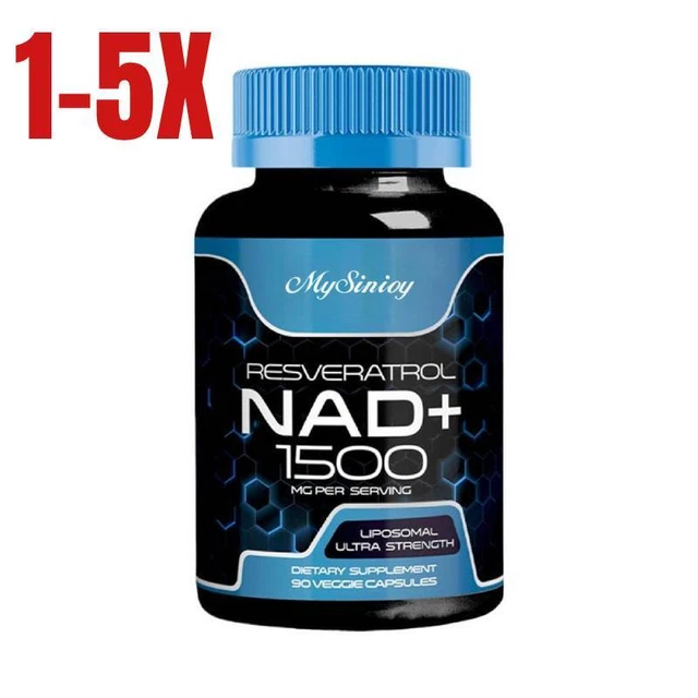 NAD+1500MG-RESVERATROL,DNA REPAIR, HEART &Anti-aging Antioxidant ...