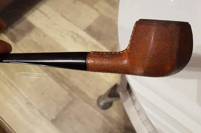 PIPE VINTAGE JEANTET Gainée Cuir avec Blague à Tabac en Cuir EUR 15,00 ...