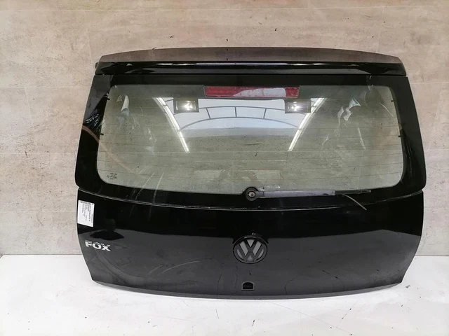 VW FOX ORIGINAL Heckklappe mit Heckscheibe L041 Brilliantschwarz Bj ...