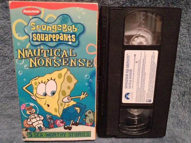 RARE NICKELODEON SPONGEBOB Squarepants- Nautical Nonsense VHS Tape ...