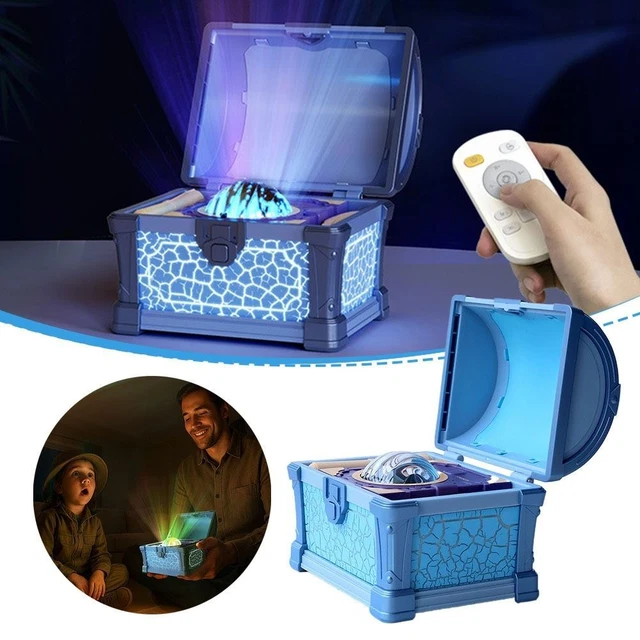 NORTHERN LIGHTS PROJECTION Lamp Treasure Box Projector Night Lights ...