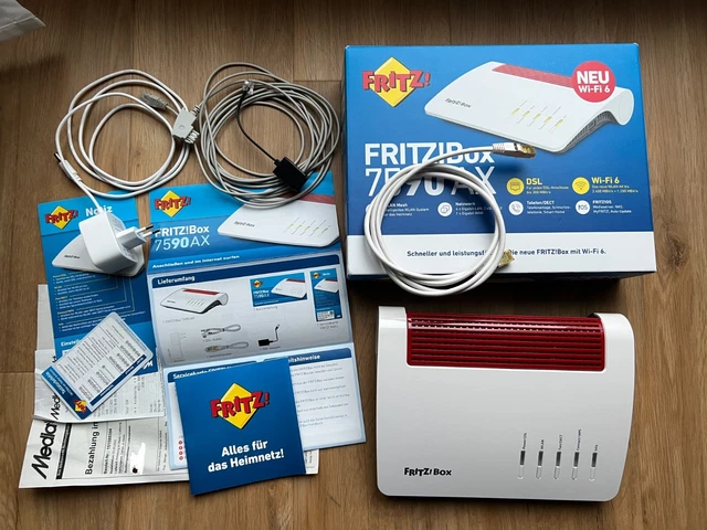 AVM FRITZ!BOX 7590 AX WLAN Router mit Modem und ISDN (20002929) EUR 151 ...